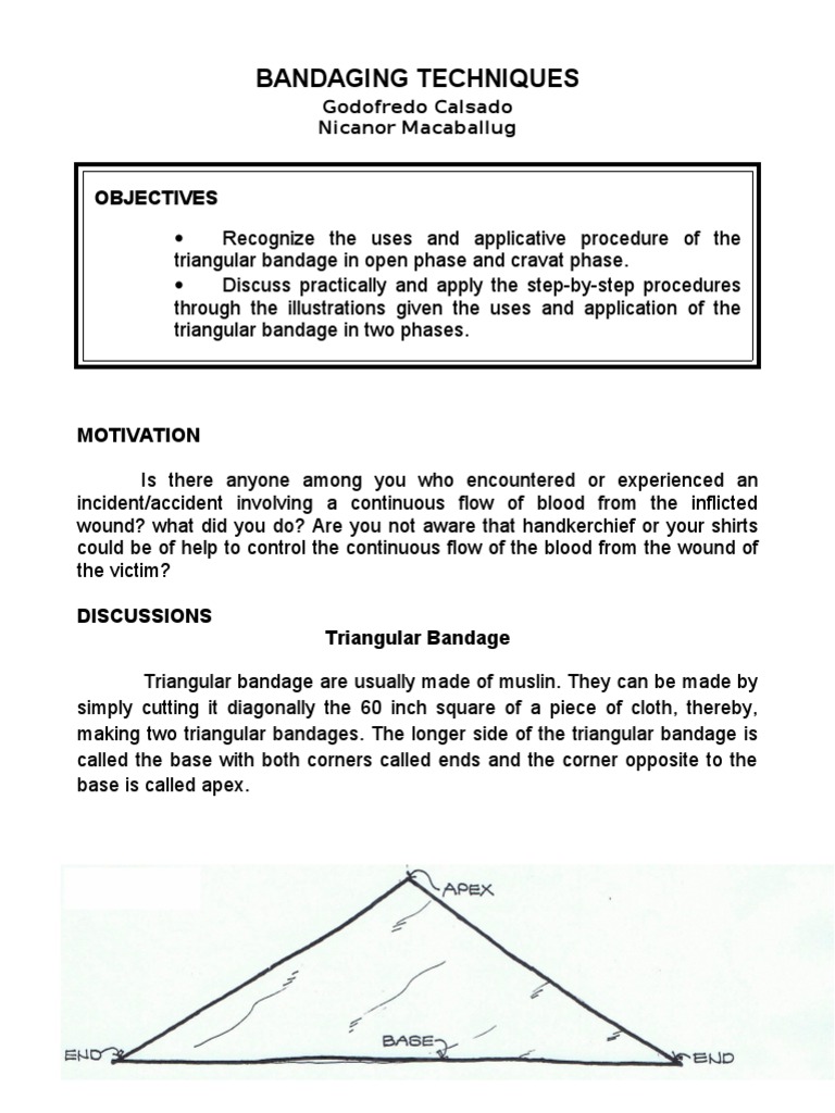 Triangular Bandage Techniques