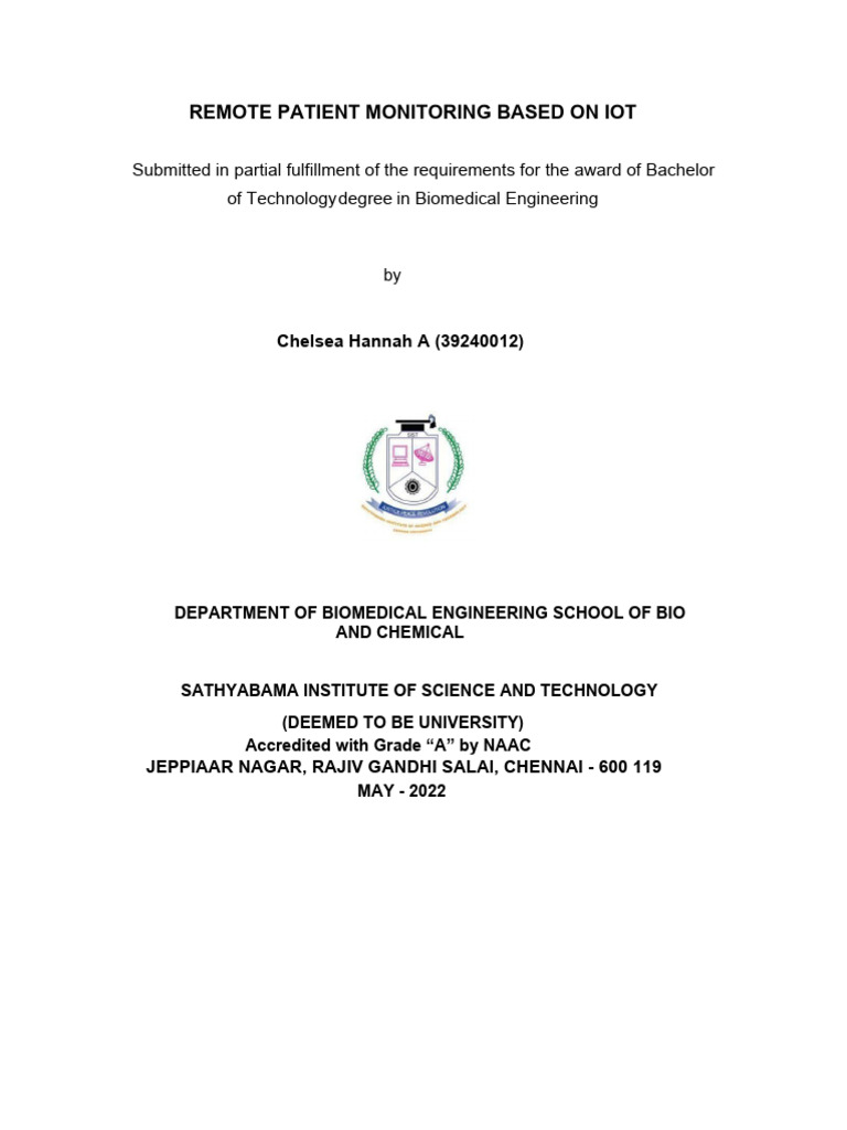 1923 b.tech Biomedical Batchno 9 | PDF | Android (Operating System) | Internet Of Things