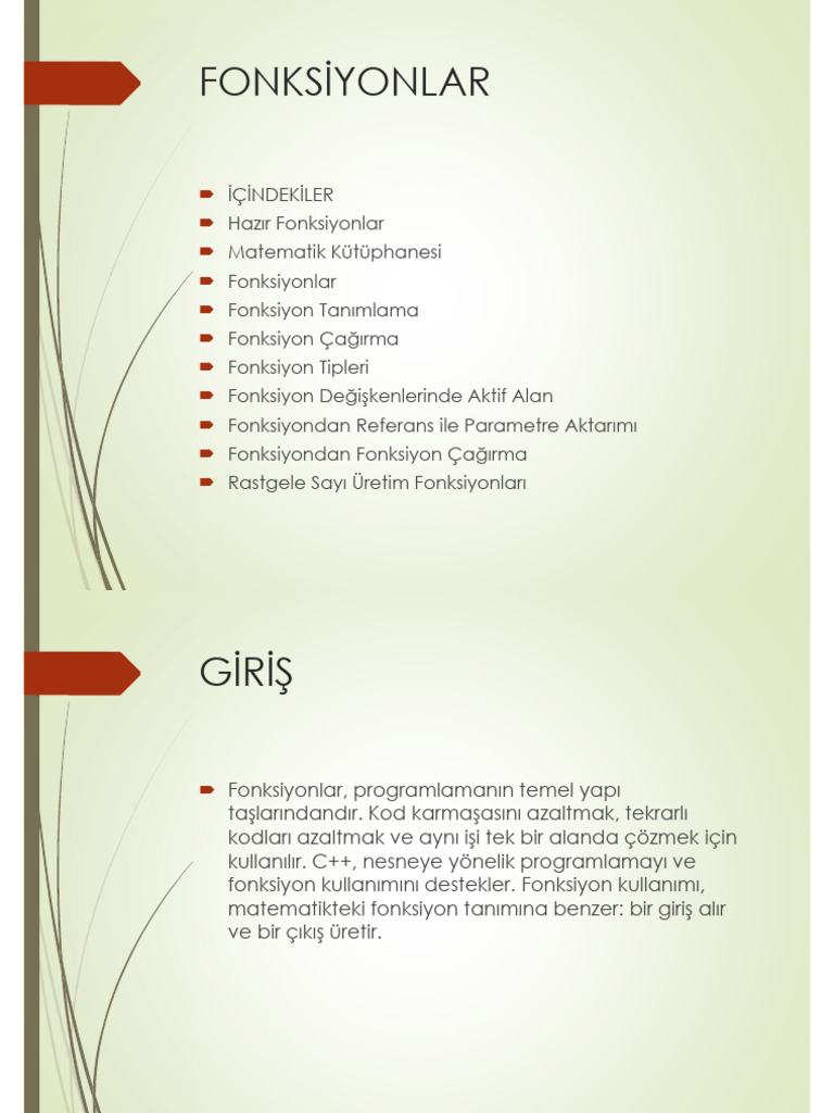 3 Fonksiyonlar | PDF