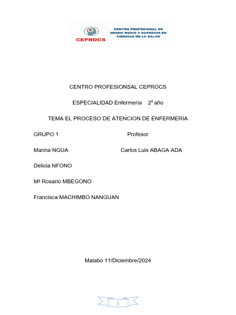 Ceprocc 202412 | PDF | Enfermería | Diagnostico medico