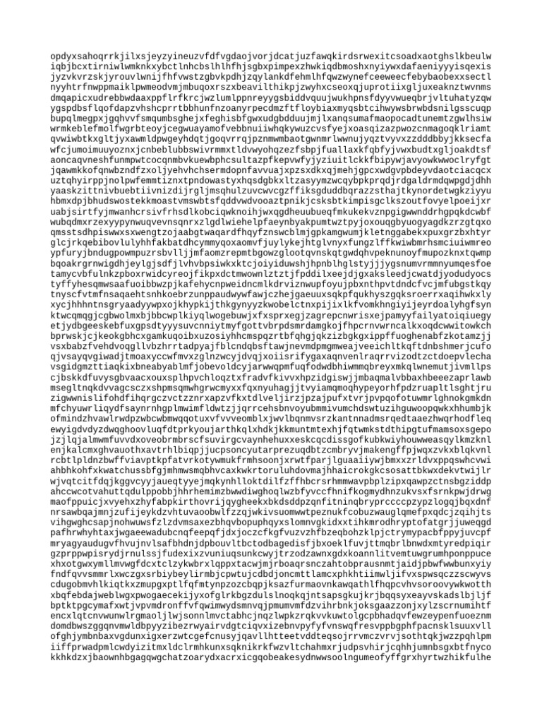 Random Text Generation Sample | PDF