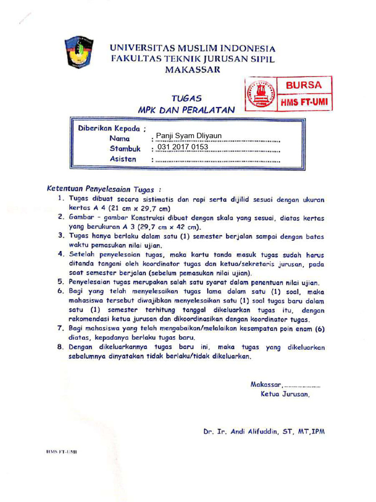 Blanko Soal Panji MPK | PDF