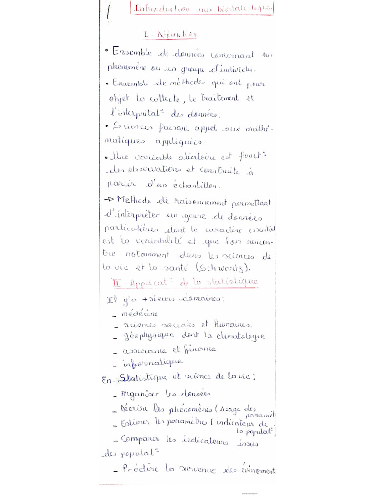 Biostat 2020 Complet | PDF