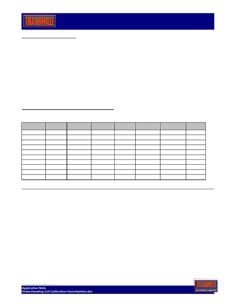Transmile Understanding-Coil-Calibration-Uncertainties | PDF ...