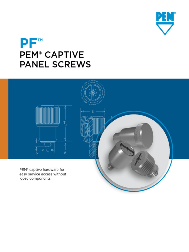 PEM Captive Panel Screw Data | PDF | Screw | Building Materials