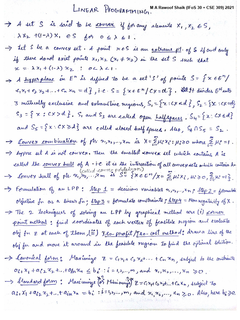Linear Programming Q&A PDF | PDF
