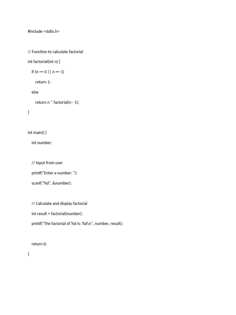 C Programming: Factorial & Leap Year | PDF