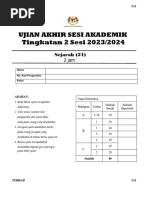 UASA Sejarah Tingkatan 2 | PDF