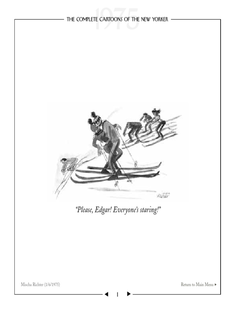 New Yorker Cartoons Compilation 1975 | PDF | Restaurants
