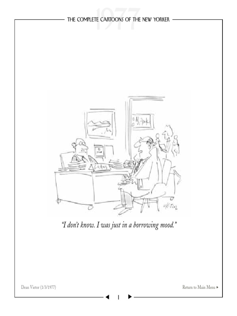 "I Don't Know. I Was Just in A Borrowing Mood.": The Complete Cartoons ...
