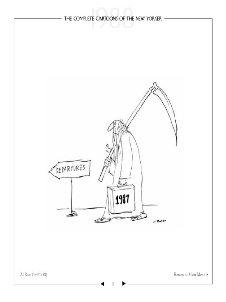 The Complete Cartoons of The New Yorker: Al Ross (1/4/1988) | PDF ...