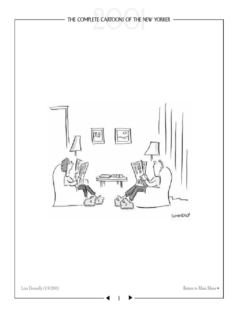 The Complete Cartoons of The New Yorker: Liza Donnelly (1/8/2001) | PDF