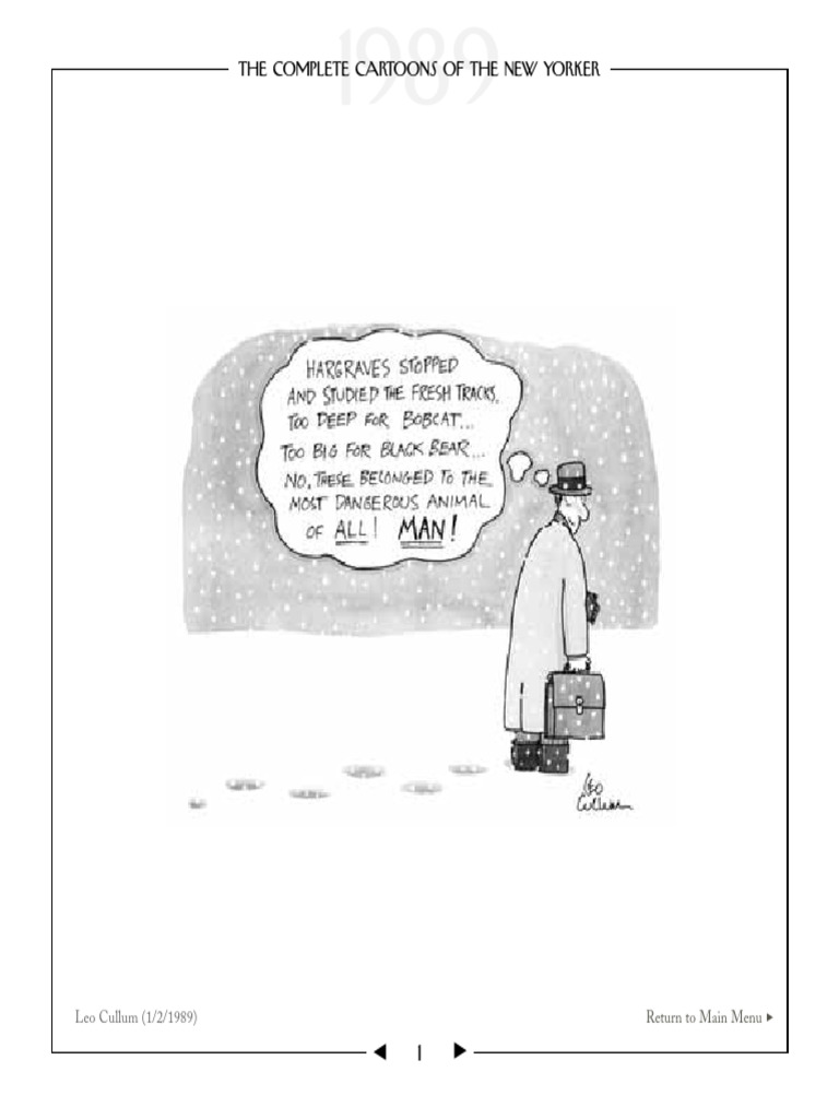 The Complete Cartoons of The New Yorker: Leo Cullum (1/2/1989) | PDF ...