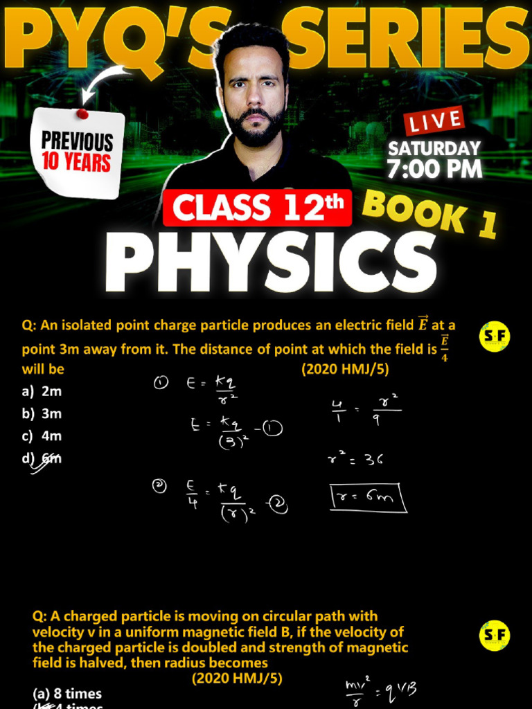 12th PYQS Physics | PDF