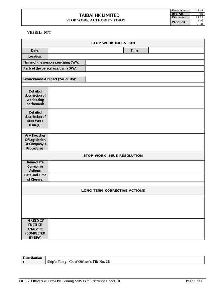 Vs 49 00 Stop Work Authority Form Pdf