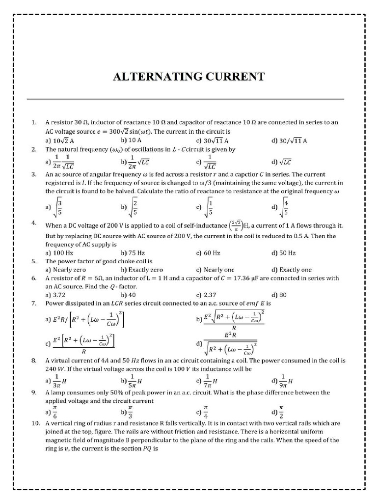 Alternating Current | PDF