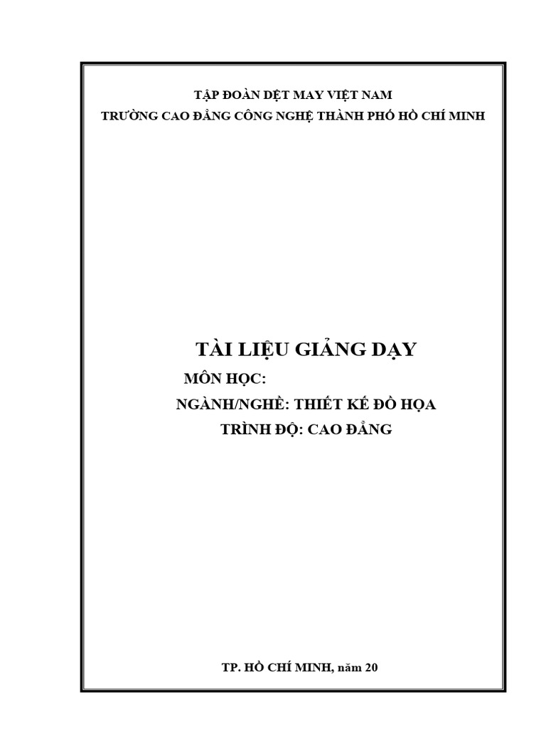 Tài liệu giảng dạy - adobe - photoshop - 45 - tiet - tkdh - 2021 - - 4302 | PDF