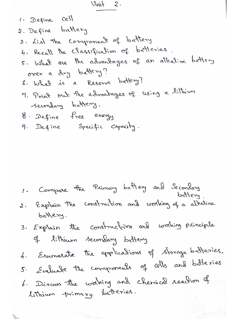 Unit 2 Questions | PDF