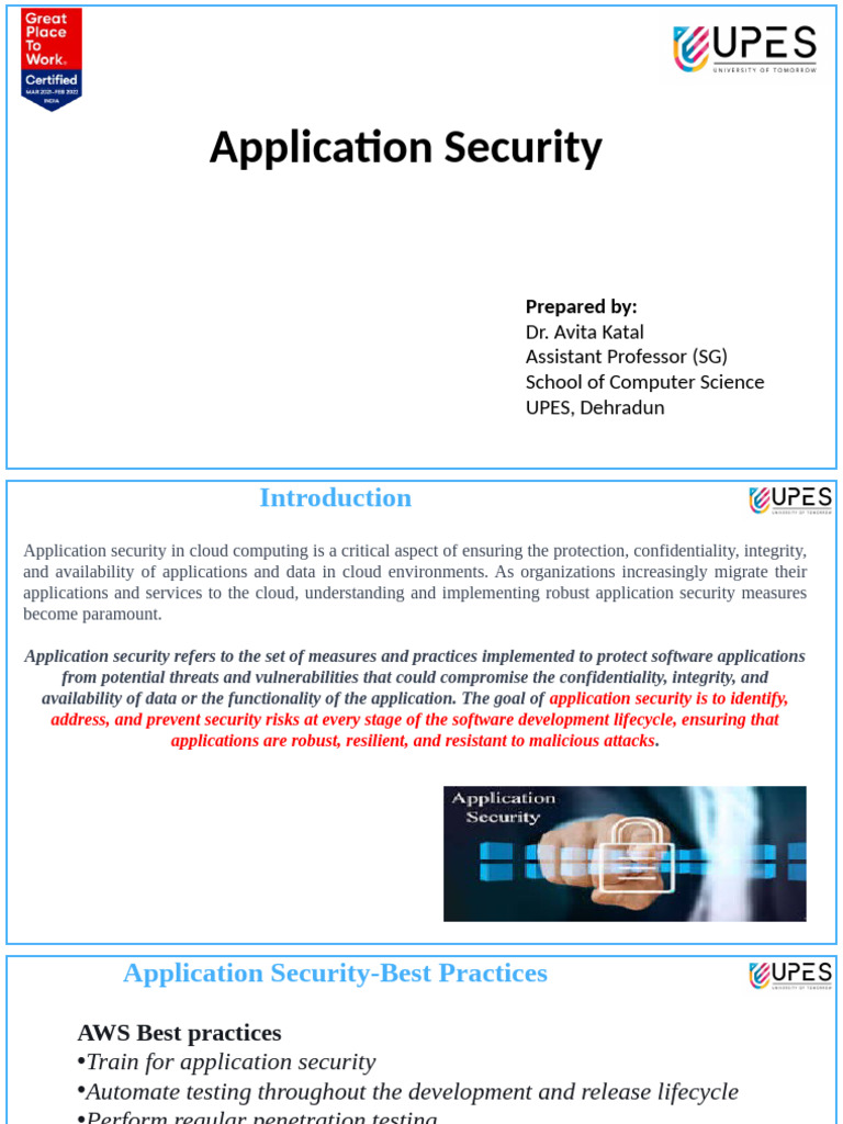 Application Security | PDF | Computer Security | Security
