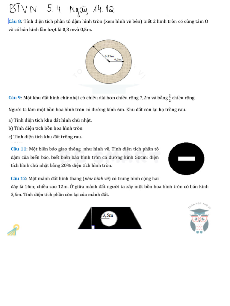 5.4 - 14.12 - BTVN | PDF