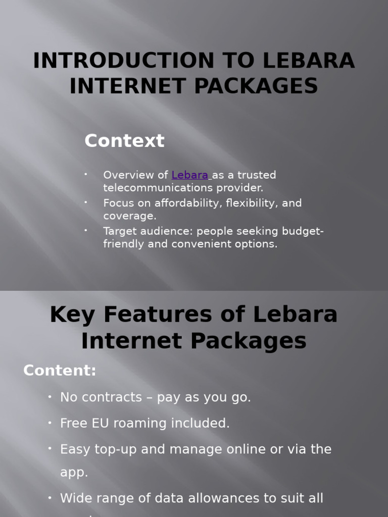 why to choose Lebara internet plans | PDF