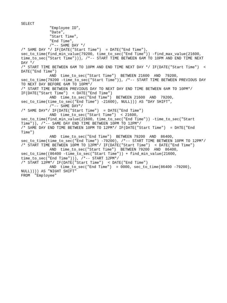 Day Night Workhours | PDF