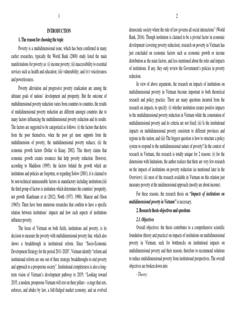 LA Ngo Quoc Dung Sum | PDF | Institution | Poverty
