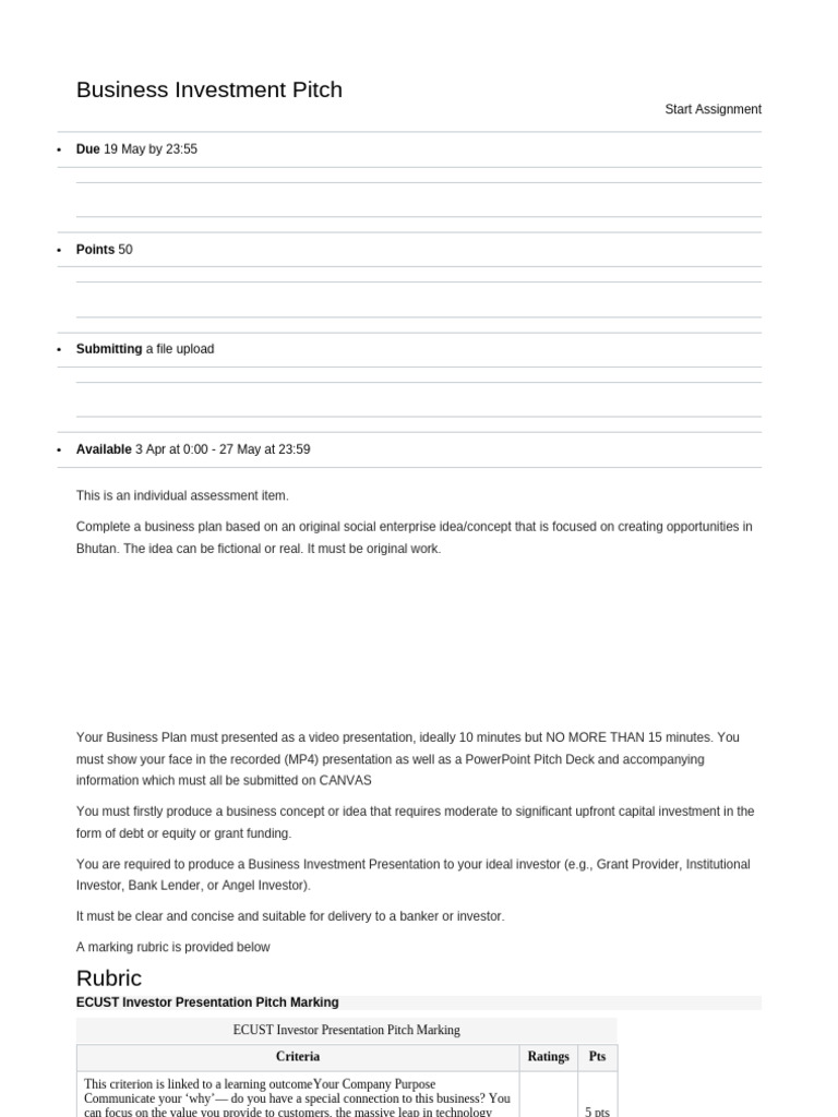 Bhutan Social Enterprise Pitch Pdf Investing Private Sector
