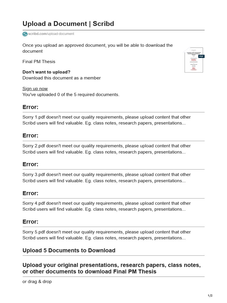 Upload A Document Scribd | PDF