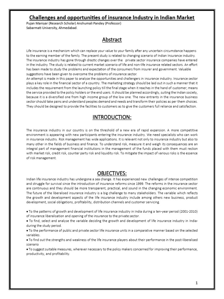Paper 1 | PDF | Insurance | Life Insurance