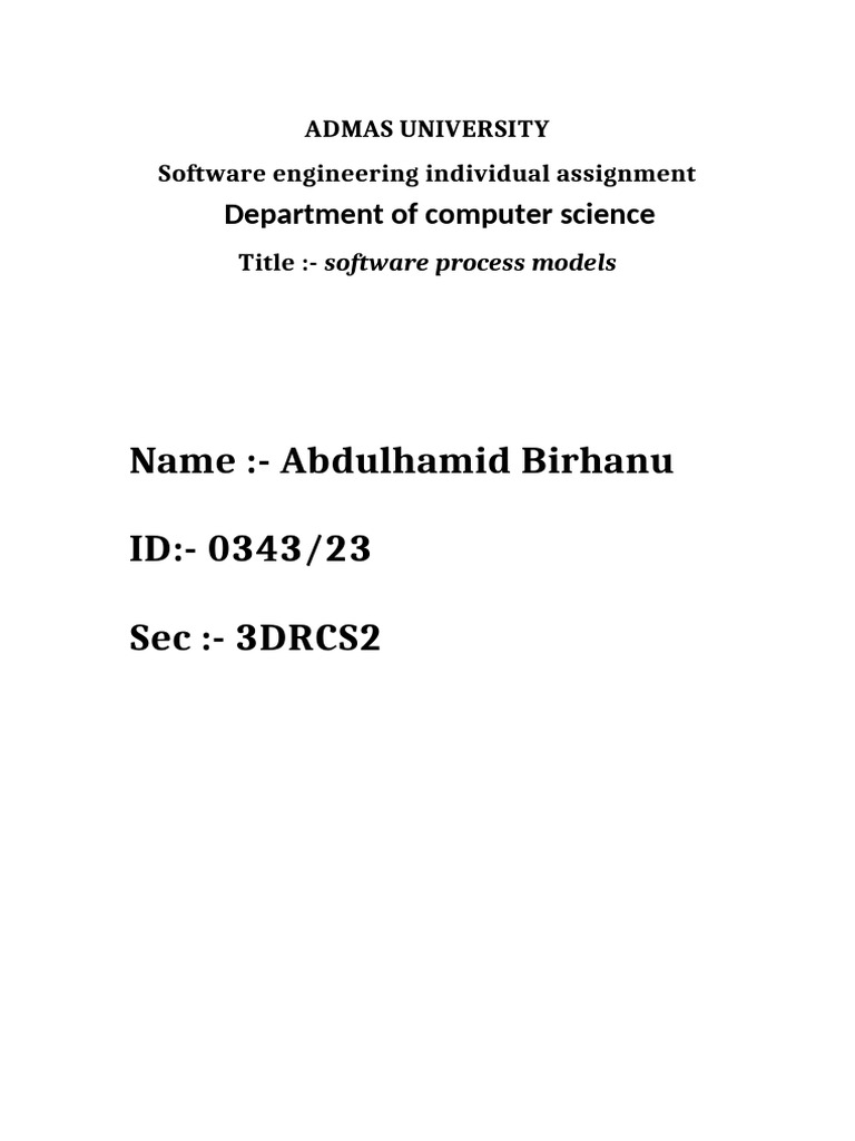 software assignment | PDF | Software Development Process | Agile ... software assignment | PDF | Software Development Process | Agile ...