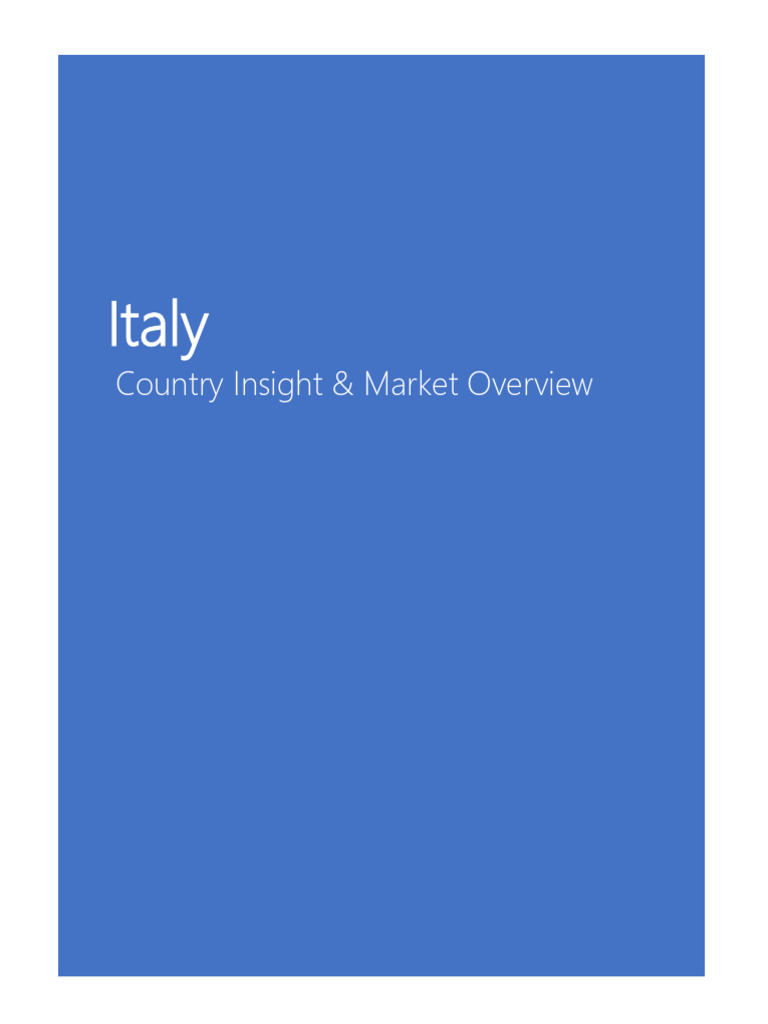 Market Insight of Italy 1727674304 | PDF | Italy | Tablet (Pharmacy)