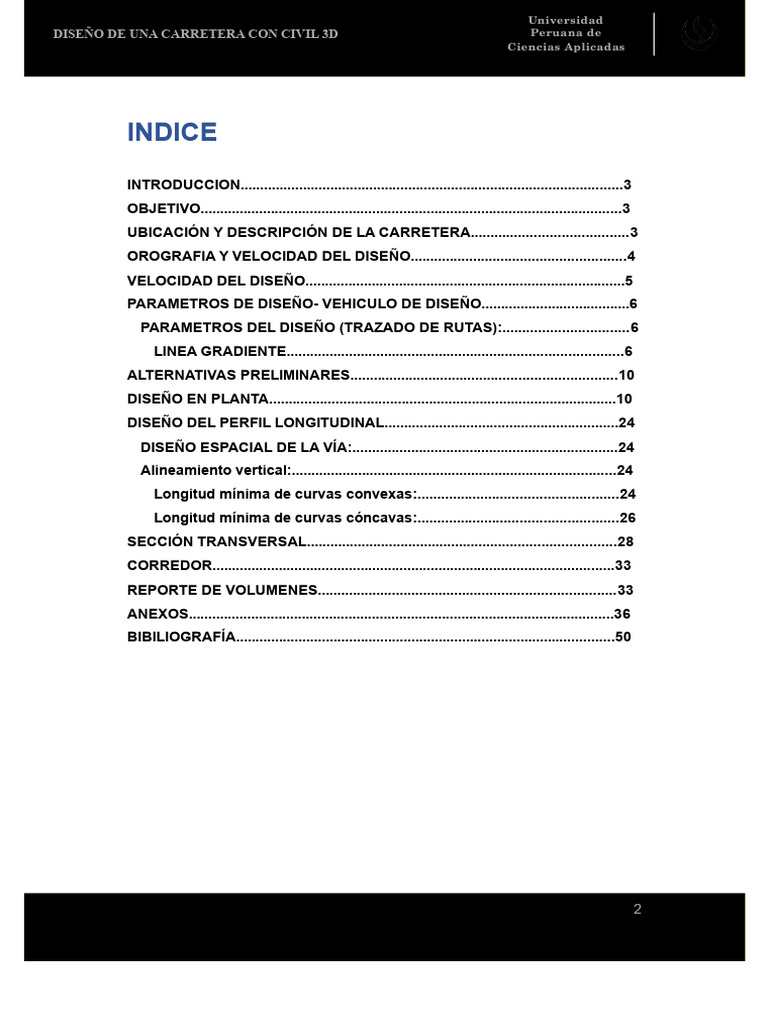 Ejemplo Informe Final DGC Utp 2024-II | PDF | La carretera | Curva
