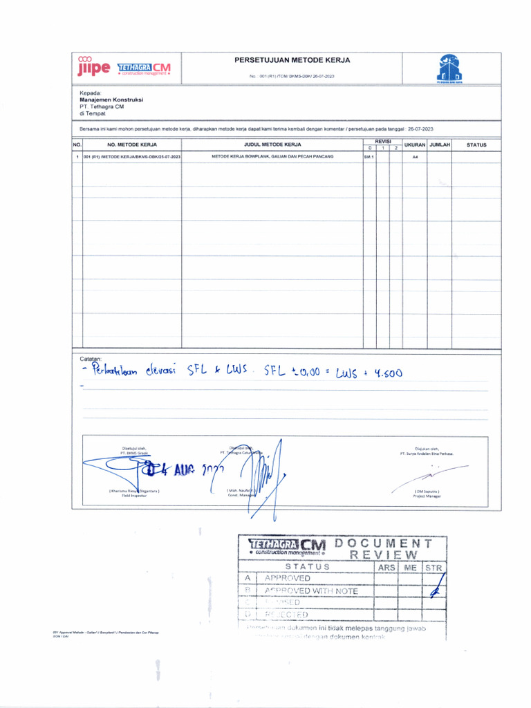 Metode Kerja Bowplank galian dan pecah pancang | PDF