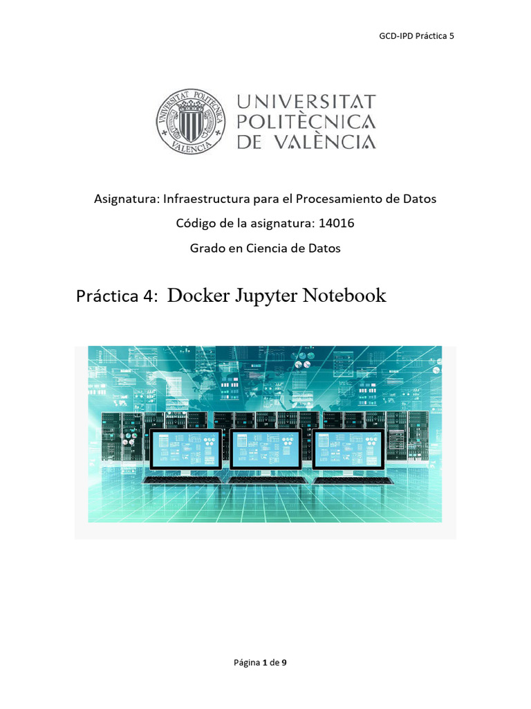 Practica04.Docker Jupyter Notebook | PDF | Computer Architecture | Software