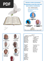 Caleb Chinyadza Tombstone Unveiling Program | PDF