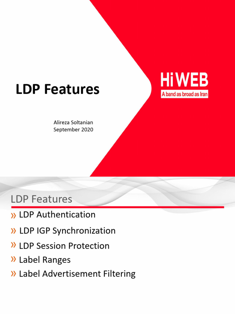 03_LDP_Features-MPLS | PDF