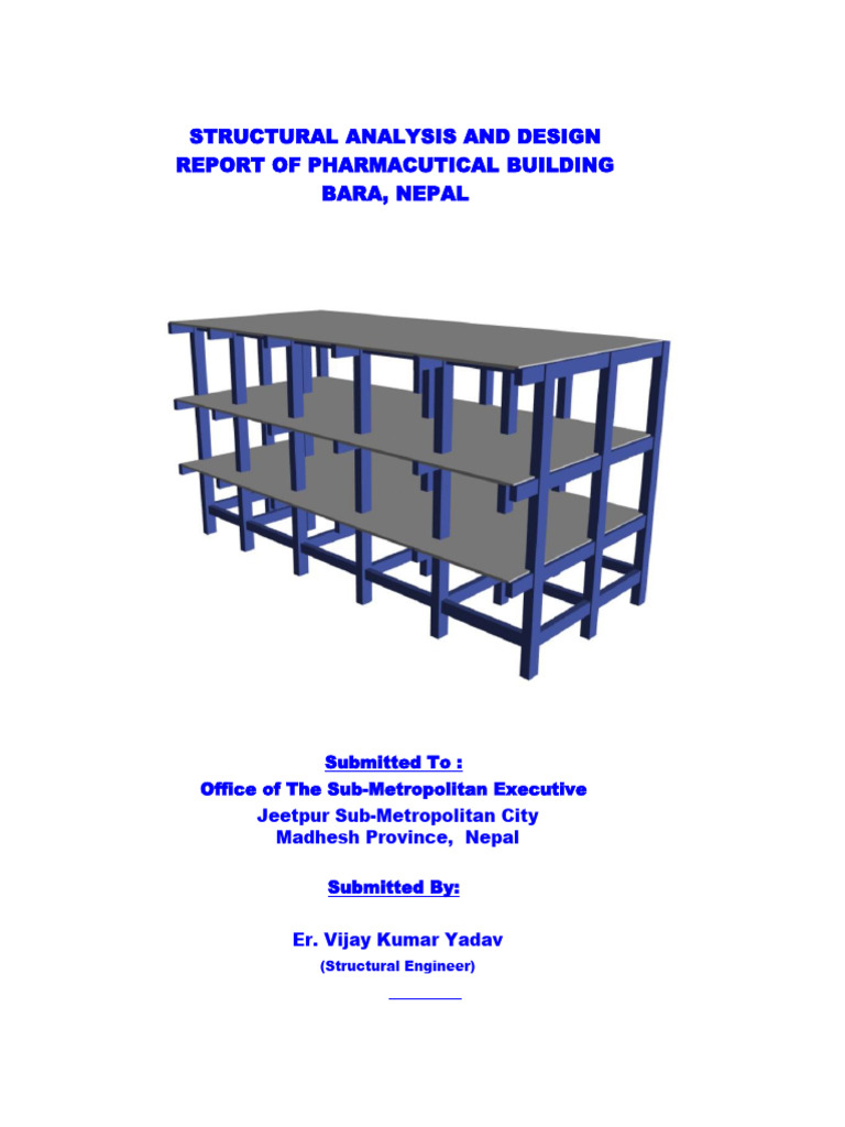 Structural Analysis Report for Pharma Building | PDF