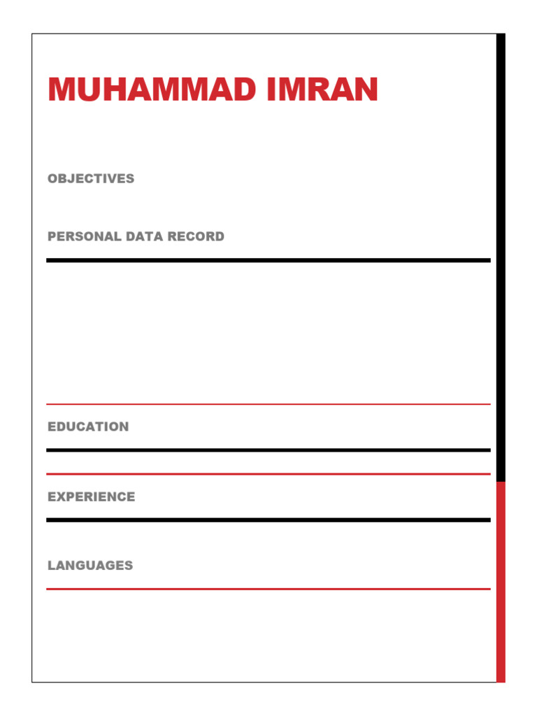 Imran CV | PDF