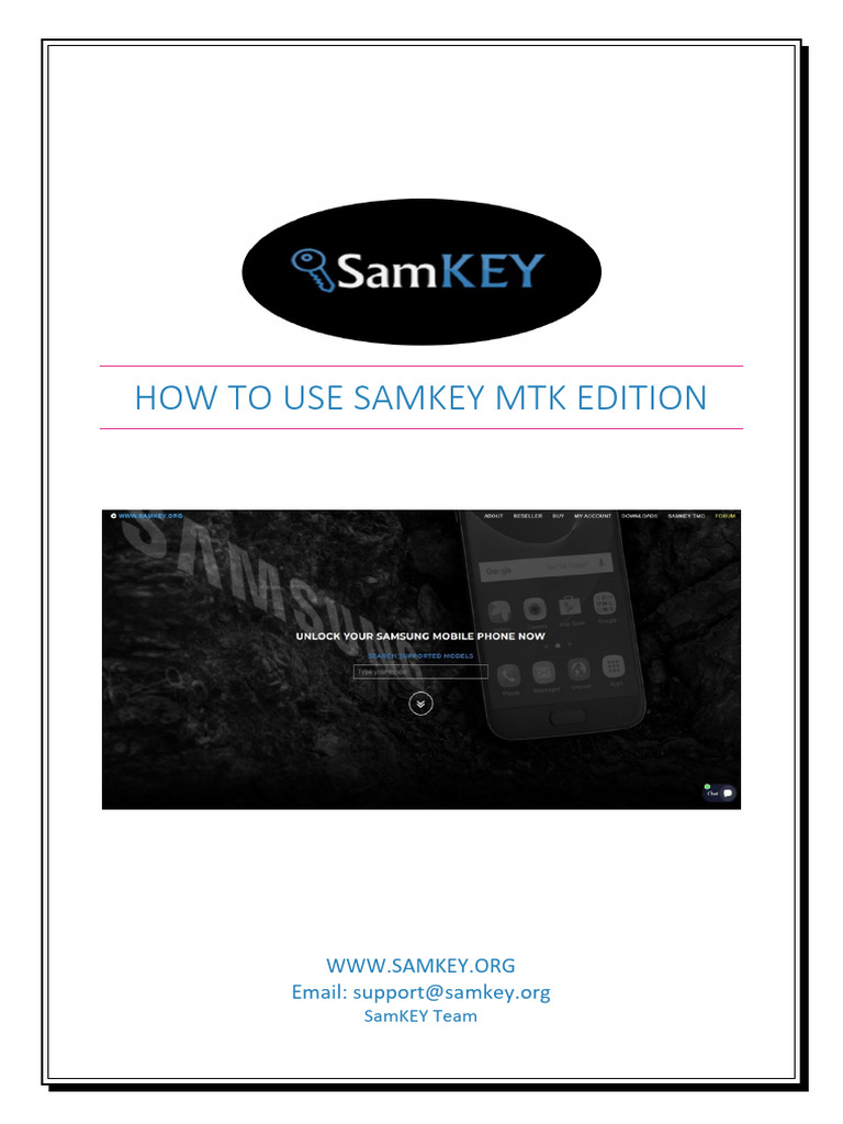 Unlock MTK Phones with SamKEY Guide | PDF