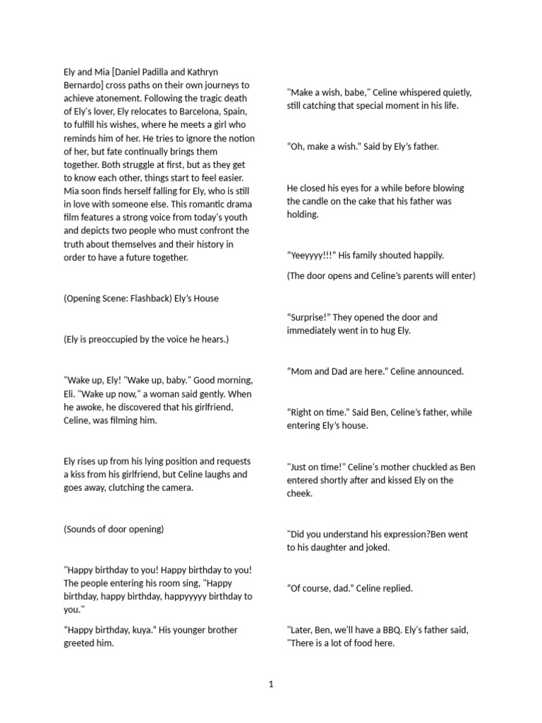 Barcelona English Script | PDF