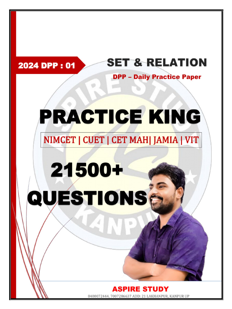 Set and Relation 01 - 31069776 | PDF