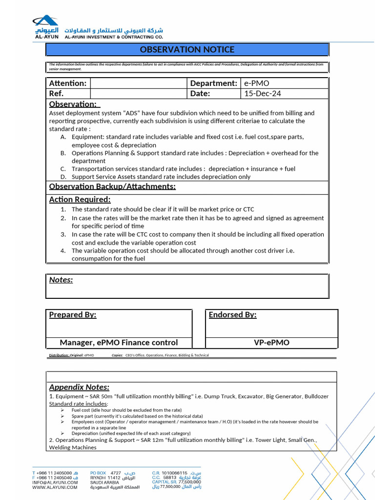 AICC Cost Deployment Compliance Issues | PDF | Depreciation | Economies