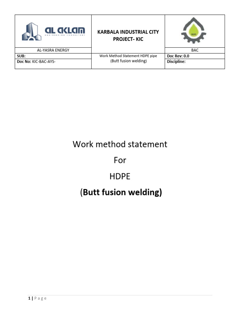 WMS HDPE PIPE | PDF | Pipe (Fluid Conveyance) | Welding