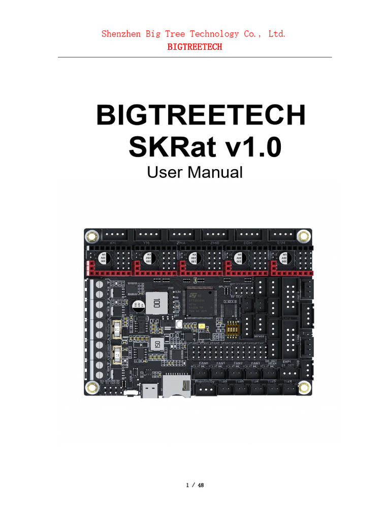 BTT SKRat V1.0 User Manual | PDF | Raspberry Pi | Booting