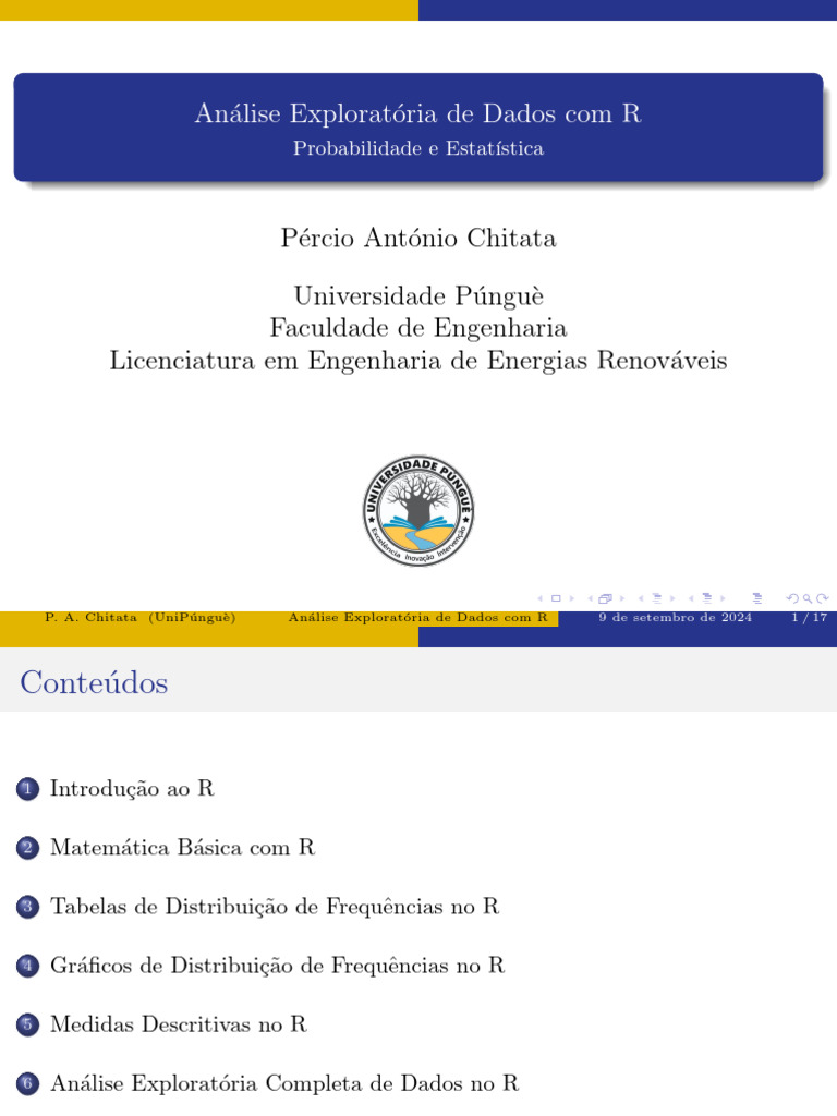 Probabilidade e Estatística R Intro | PDF | Informática
