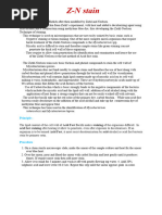ZN Staining Procedure for AFB Detection | PDF | Staining ...