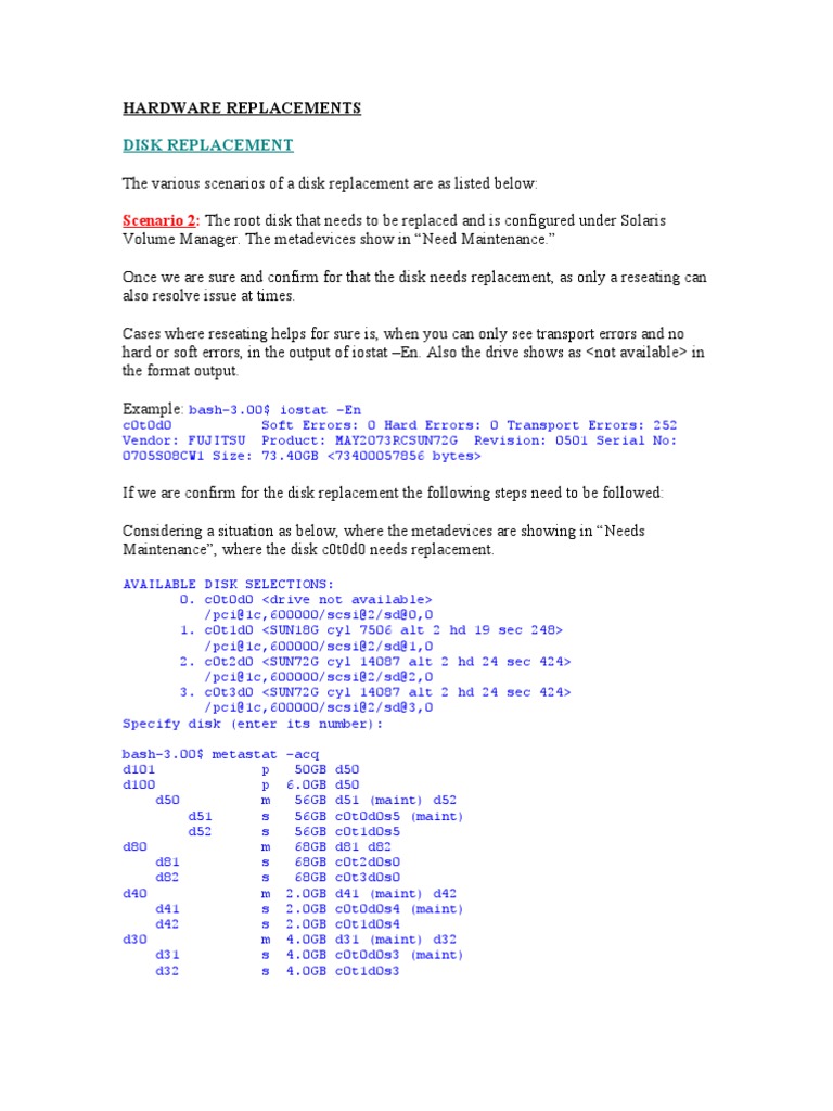 SVM - Disk Replacement | PDF | Data Management | Areas Of Computer Science