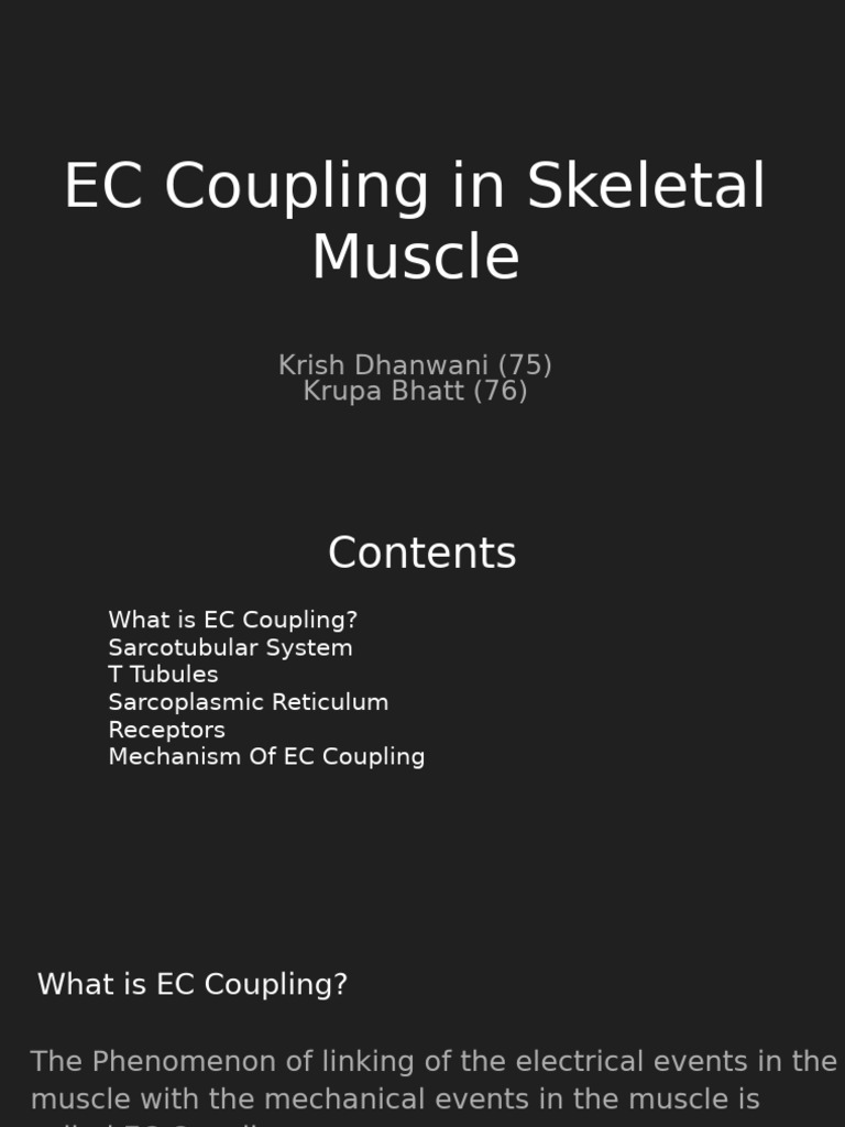 Ec Coupling Final | PDF