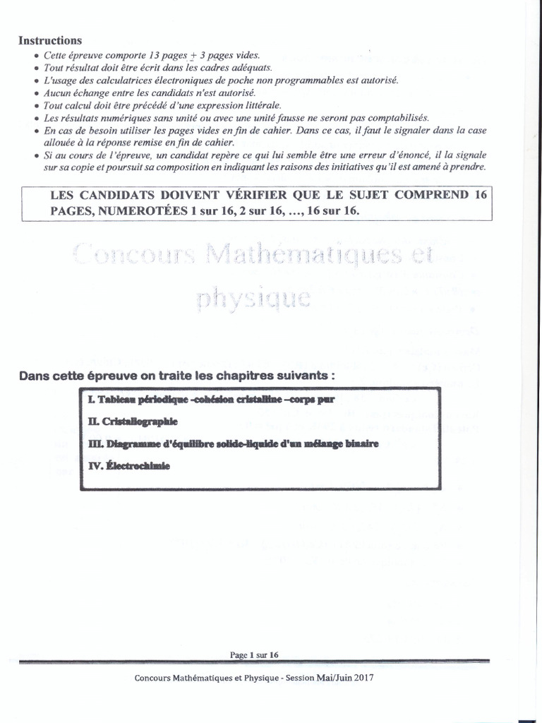 2017 MP Chimie | PDF